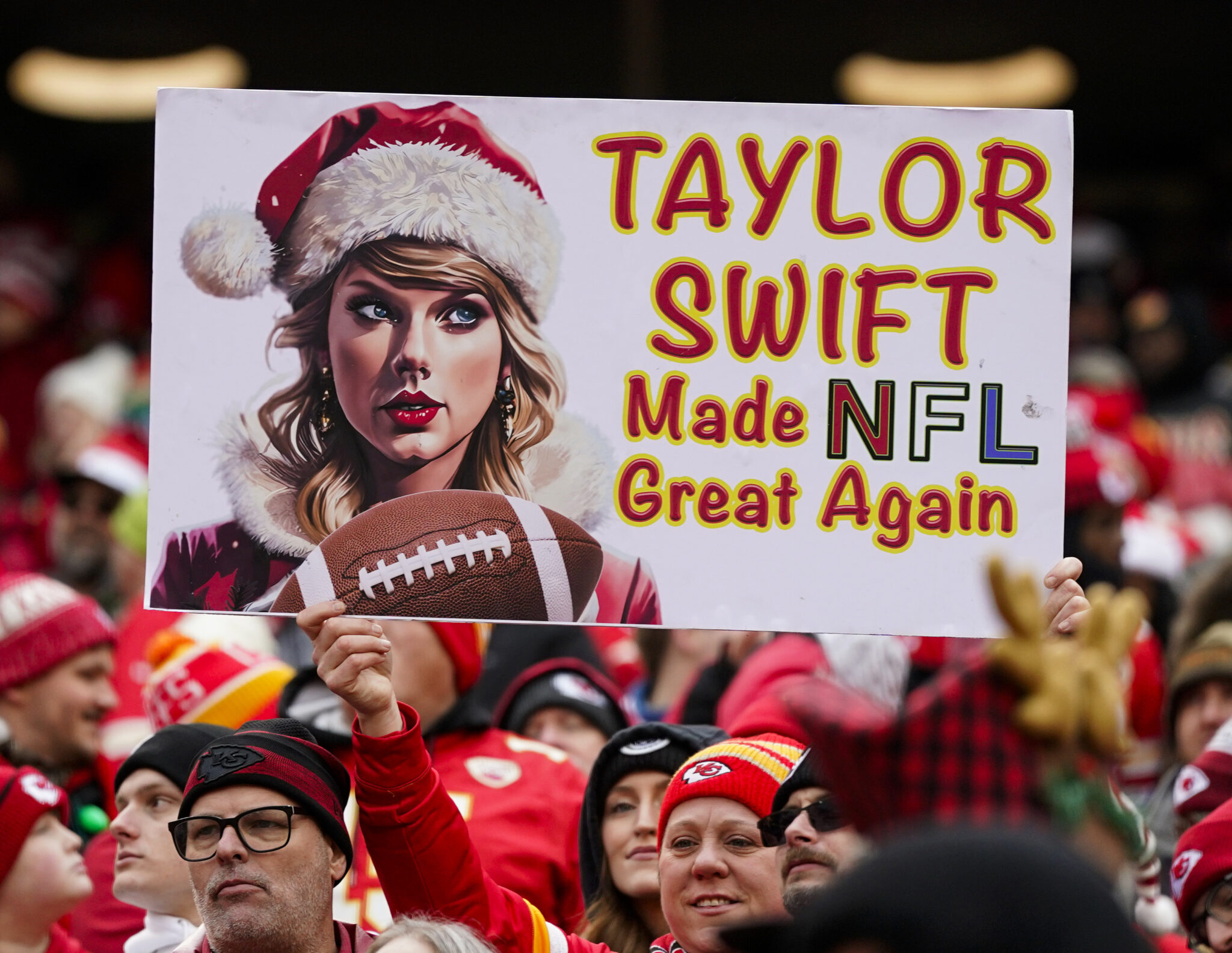 Taylor Swift chegou de mamãe noel e fez a NFL maneira de novo ...