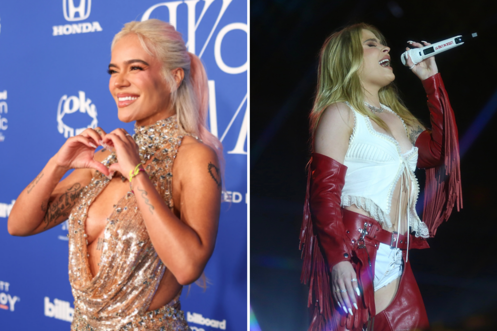 Karol G rasga elogios para Luísa Sonza: 'Fiquei muito nervosa quando te ... Karol G rasga elogios para Luísa Sonza: 'Fiquei muito nervosa quando te ...
